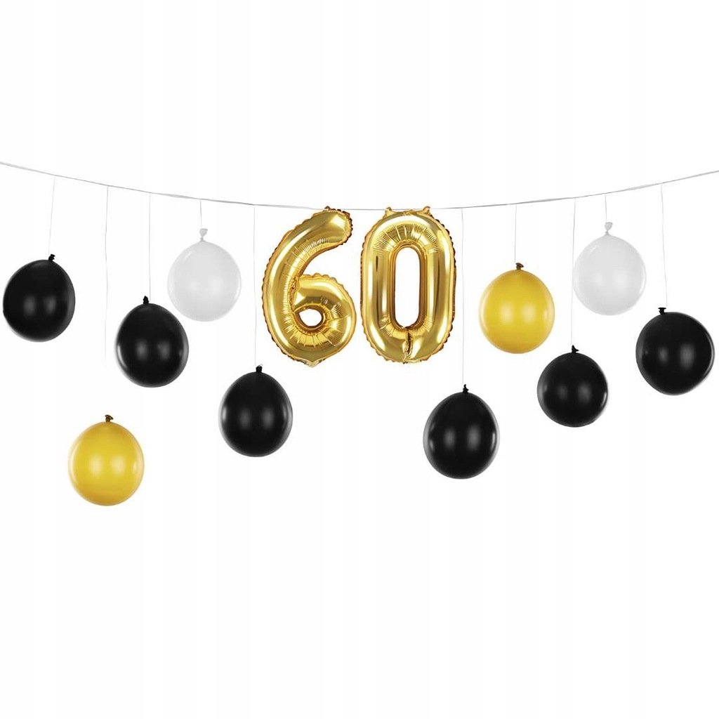 Girlanda balonowa 3w1 - 60 urodziny, mix, 260x32cm - Inna marka | Przyjęcia i okazje w Sklepie ...