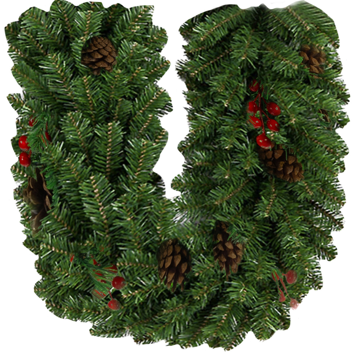 Girlanda Choinkowa Łańcuch Świąteczna 100 cm Sztuczna Zielona Gęsta 1m RUHHY - Ruhhy | Sklep ...
