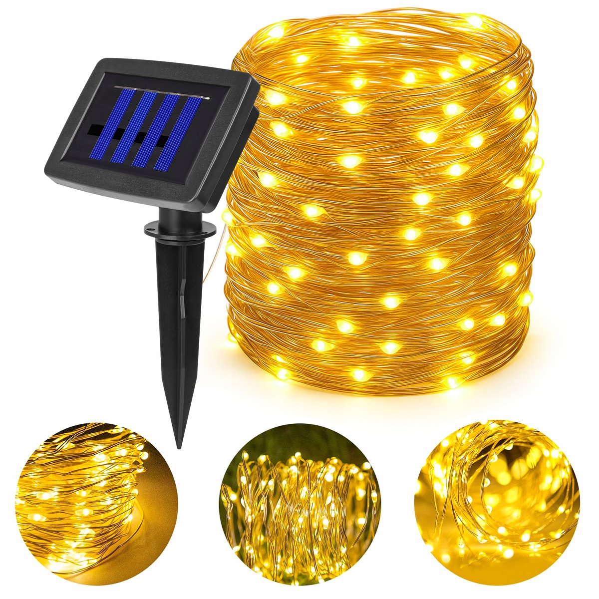 Girlanda LED solarna 100 LED IP44 - MasterLED | Sklep EMPIK.COM