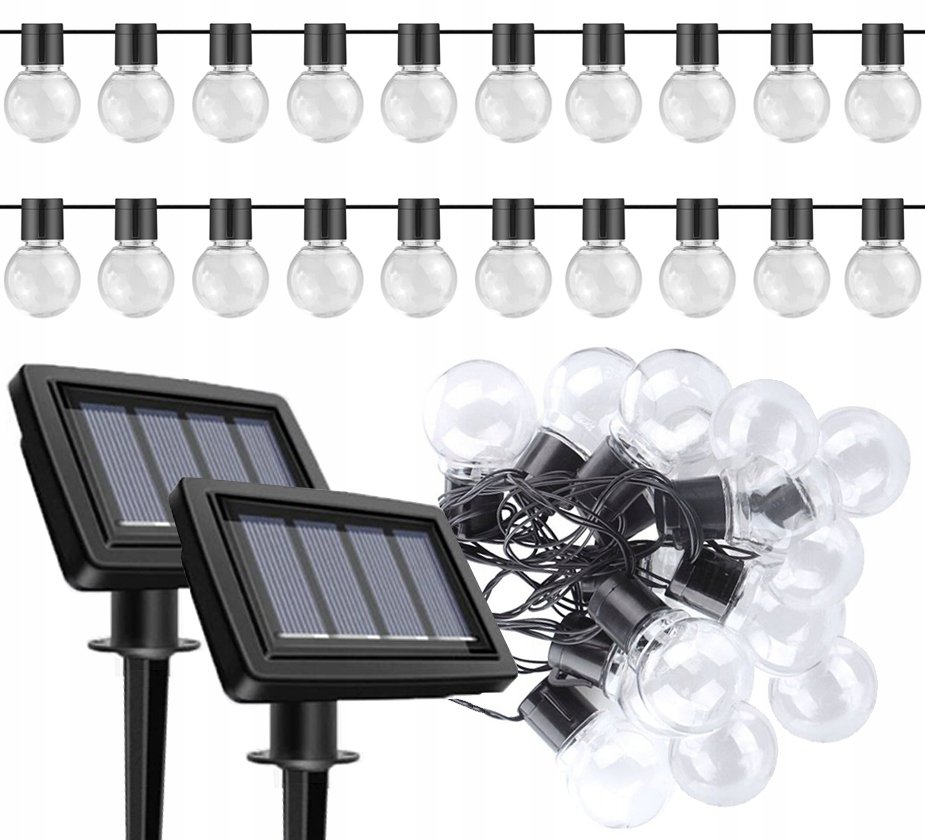 Girlanda solarna LED ogrodowa 20 x żarówek LED - SuperLed | Sklep EMPIK.COM