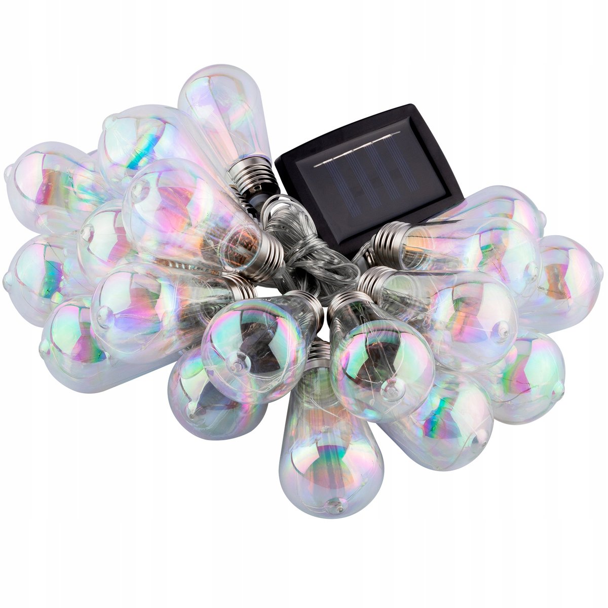 Girlanda Solarna Ogrodowa 20x LED Łańcuch Świetlny Ozdobne Żarówki 5,8m - NNLED | Sklep EMPIK.COM