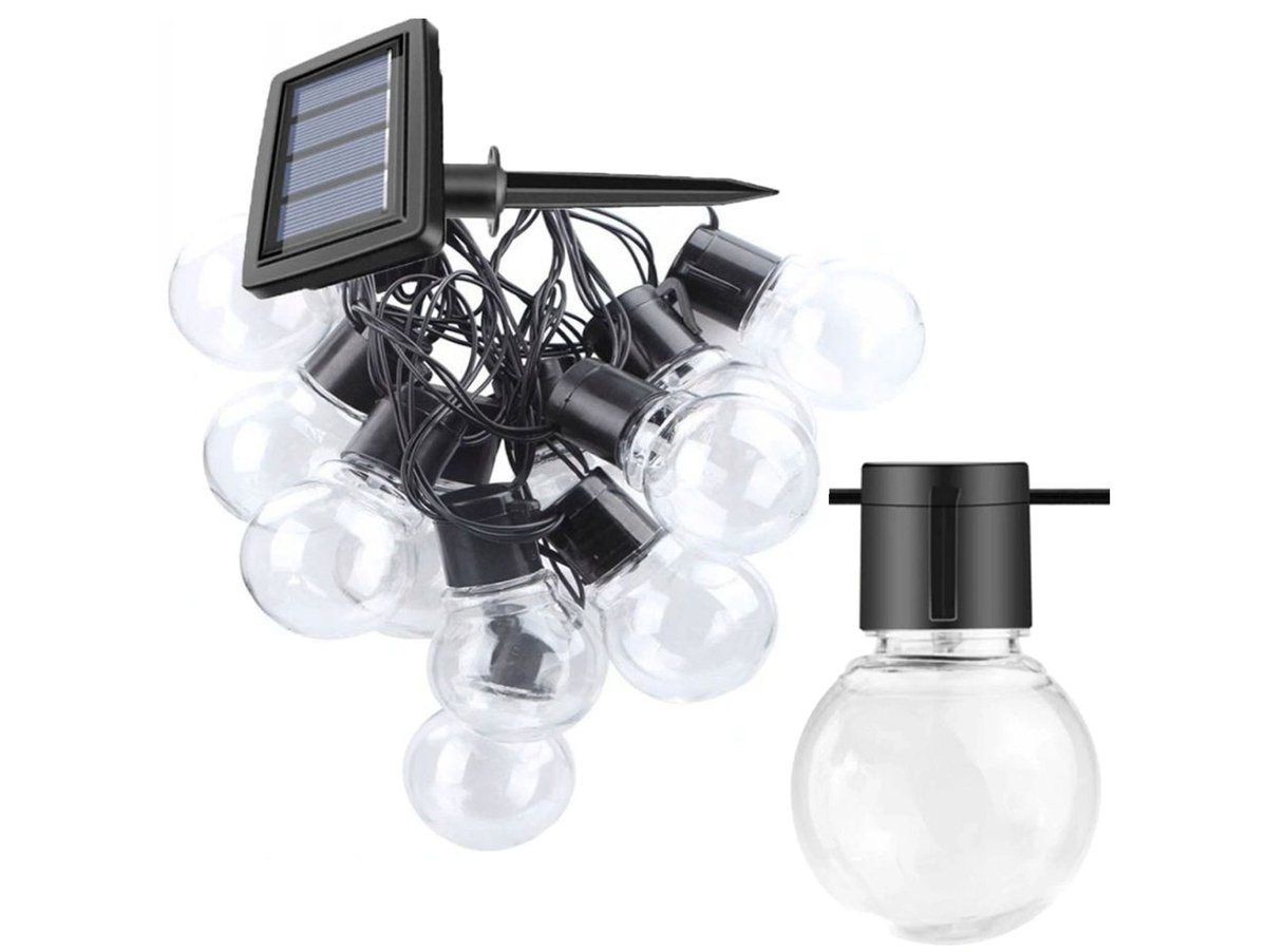 Girlanda Solarna Świetlna Ogrodowa Lampki Dekoracyjne 5M 20 Led Żarówki - PrzydaSie.pl | Sklep ...