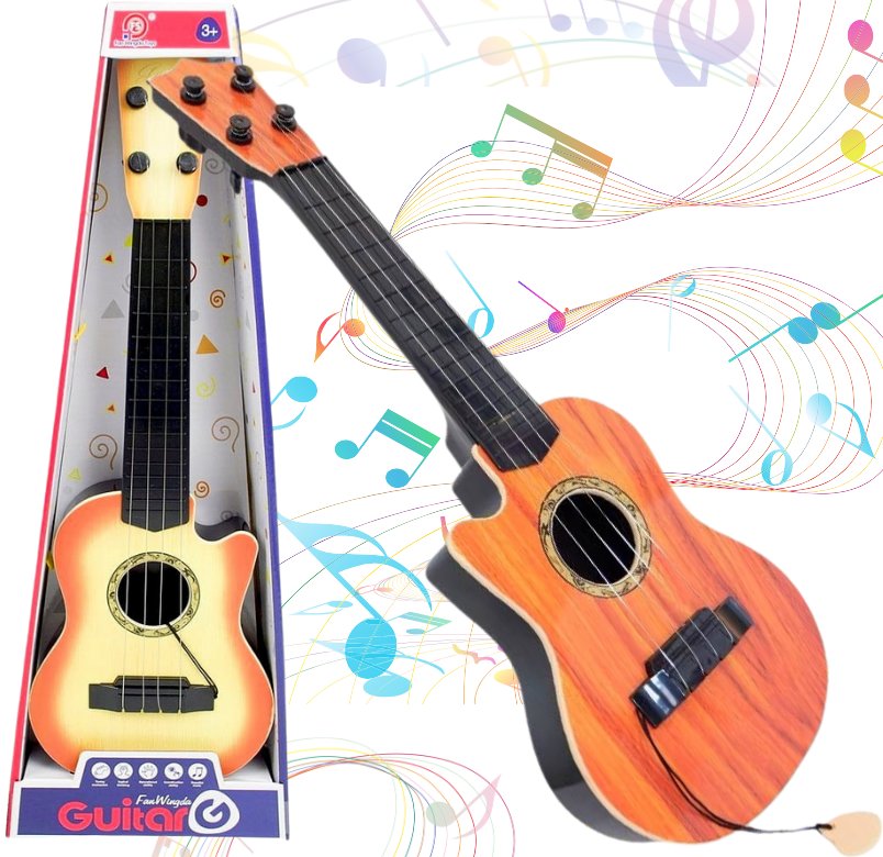 GITARA DLA DZIECI UKULELE INSTRUMENT 43CM - BIGTOYS | Sklep EMPIK.COM