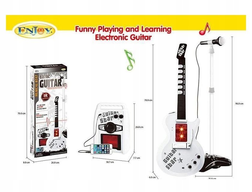 GITARA Z MIKROFONEM I GŁOŚNIKAMI - Inna marka | Sklep EMPIK.COM