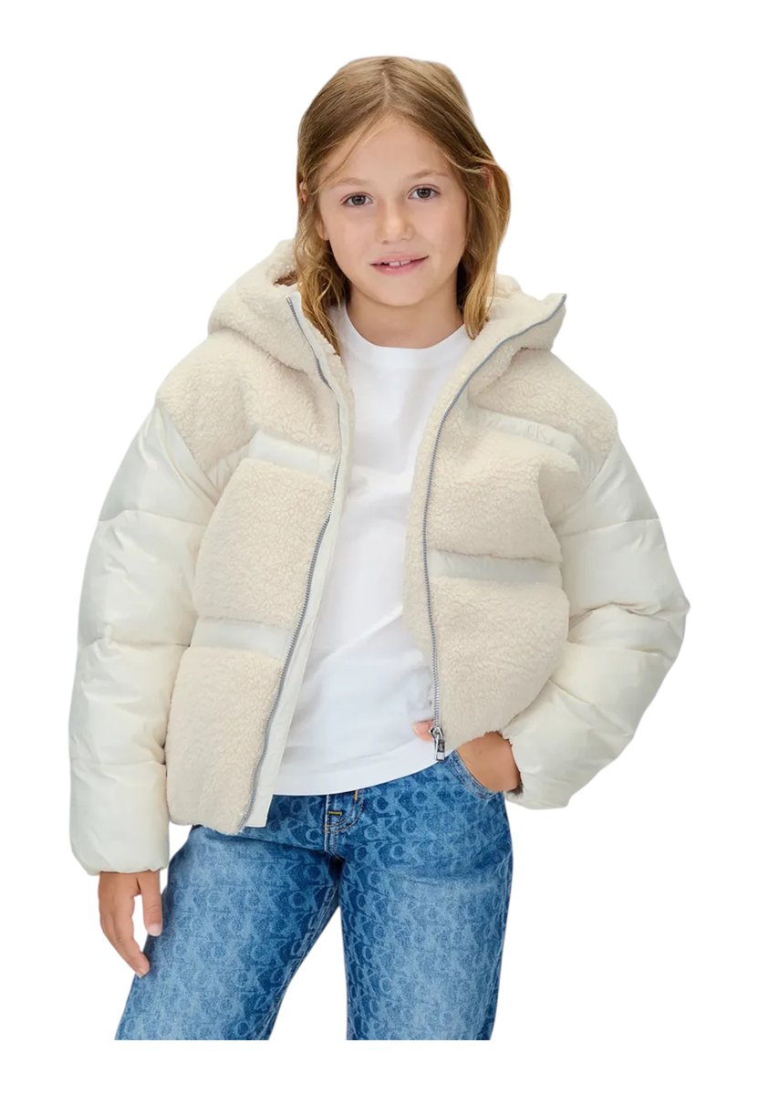Giubbino giacca imbottita lucida teddy Bambina Calvin Klein - Inna ...