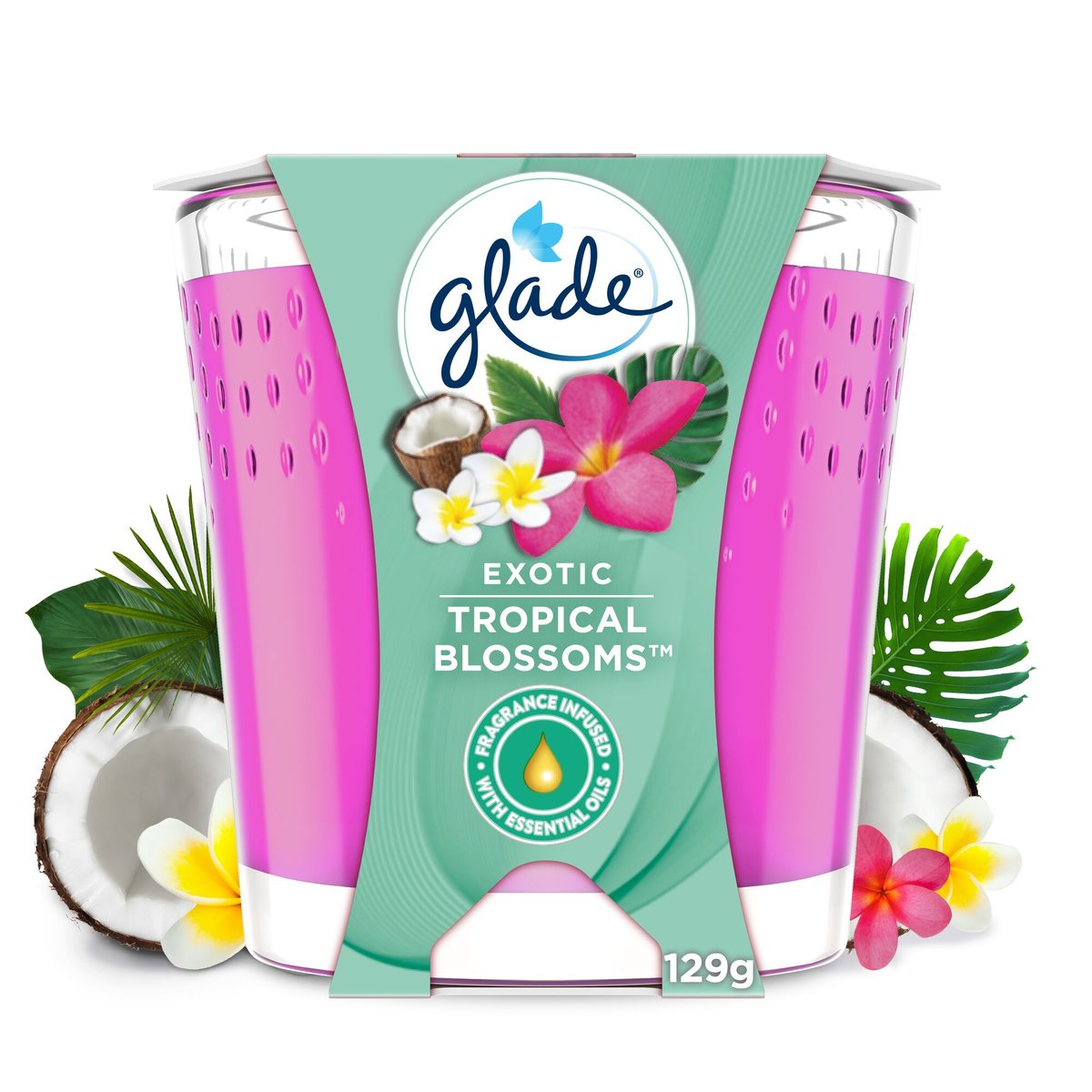 Glade® Candle - Exotic Tropical Blossoms™, Świeca Zapachowa - Glade ...