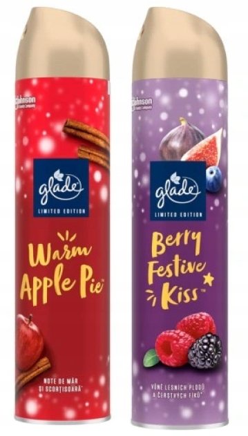 Glade Odświeżacz Berry Festive Kiss + Warm Apple Pie Spray 300Ml ...