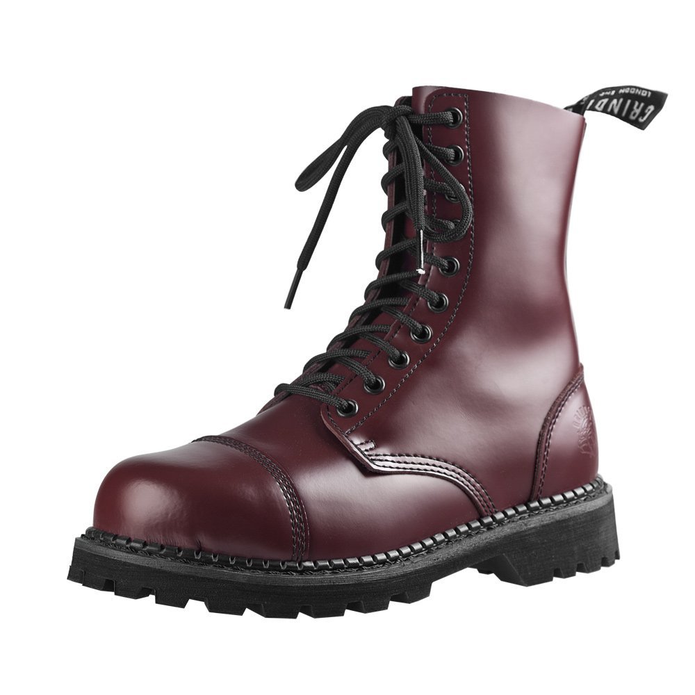 glany GRINDERS - HUNTER (CHERRY RED) 10-dziurkowe-39 - Altercore | Moda Sklep EMPIK.COM