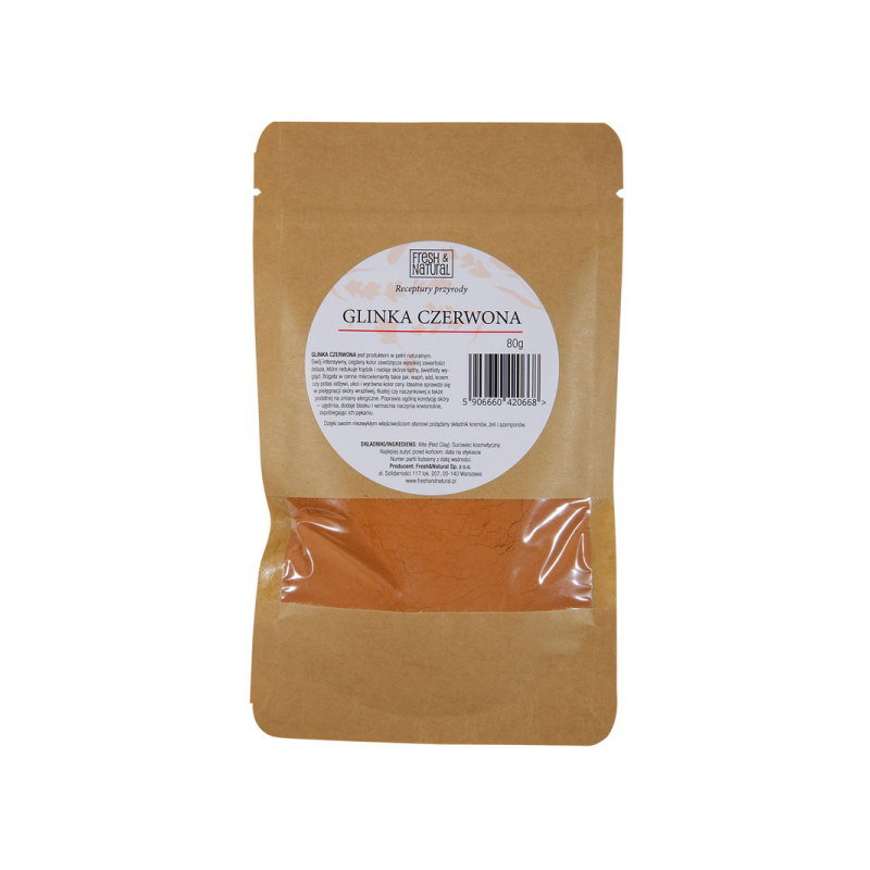 Glinka CZERWONA 80 g Fresh & Natural | Sklep EMPIK.COM
