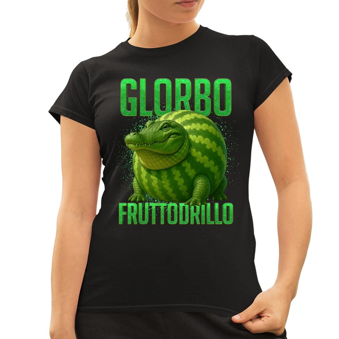 Glorbo Fruttodrillo - Italian Brainrot - Damska Koszulka Na Prezent ...