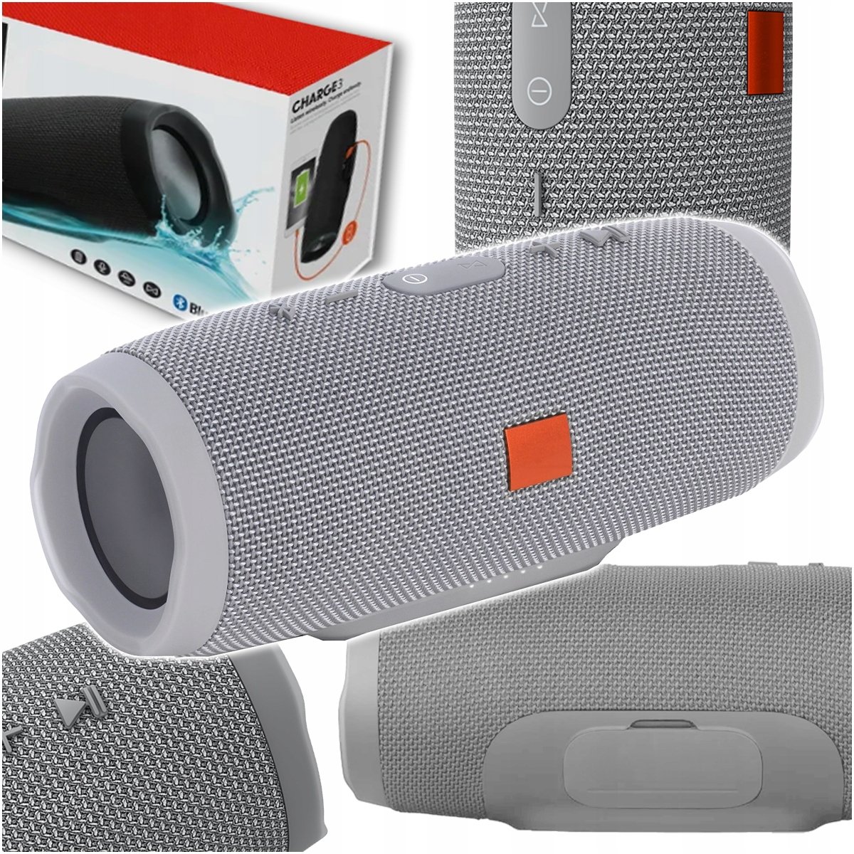 GŁOŚNIK BLUETOOTH BEZPRZEWODOWY PRZENOŚNY BASS SD FM USB AUX RADIO ...