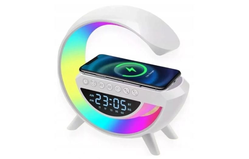 GLOSNIK BLUETOOTH BIALY LAMPKA NOCNA LED XJ5092 - Genetics | Sklep ...
