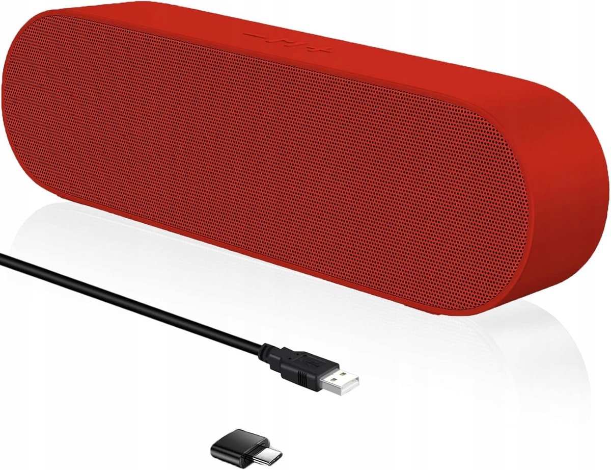 Głośnik Komputerowy Mini SoundBar USB/USB-C Dual 4W Czerwony - Inna ...