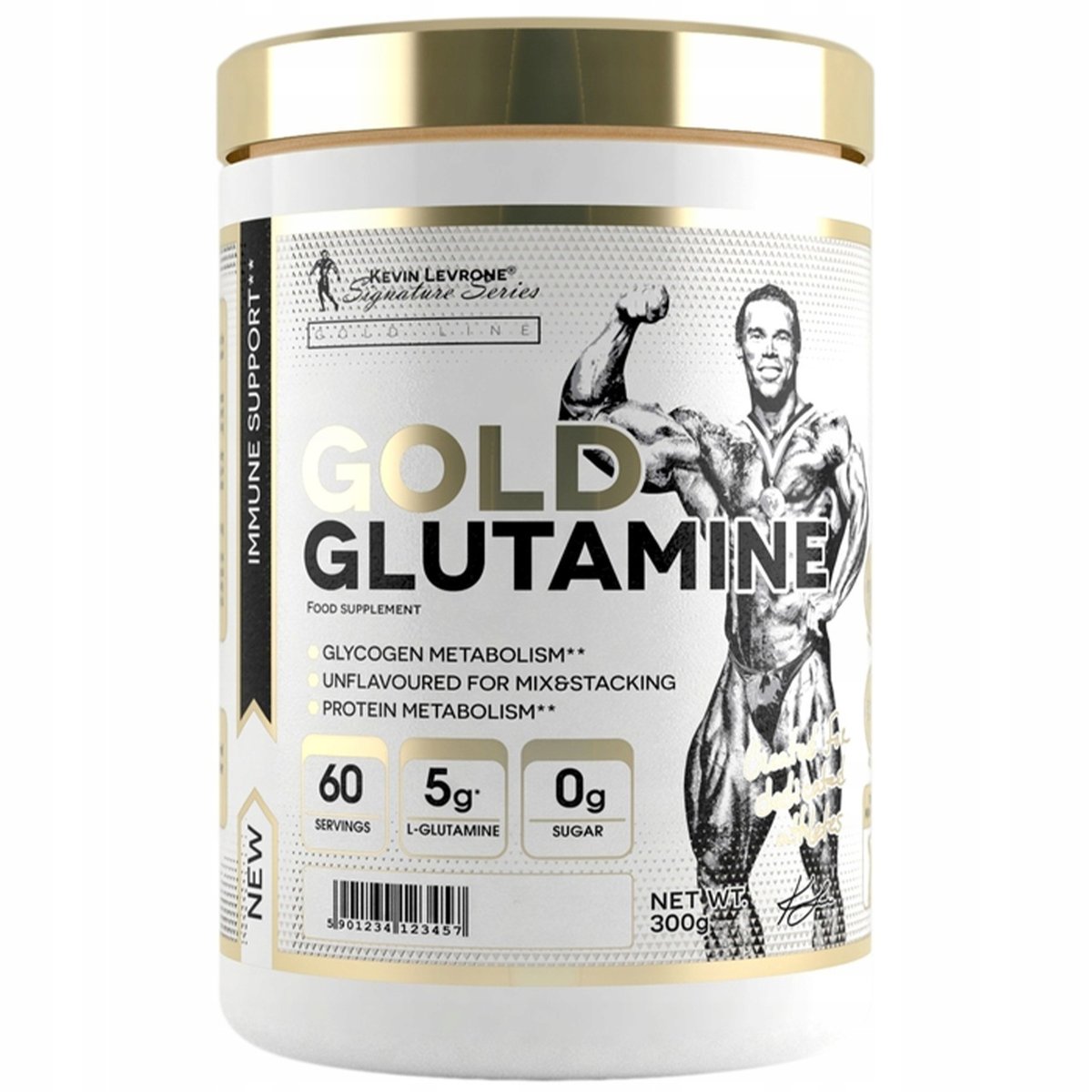 Glutamina 300g KEVIN LEVRONE Gold Regeneracja Mięśni Wydolność Siła ...