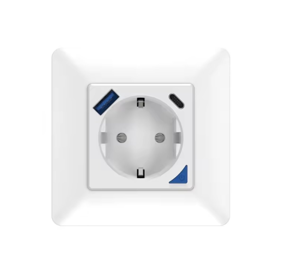 Gniazdko ścienne Kontakt USB USB-C 16A WiFi Tuya - Tuya | Sklep EMPIK.COM