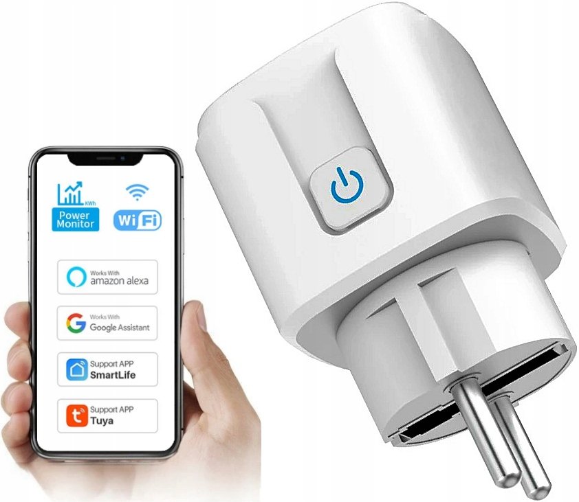 Gniazdko Wifi Watomierz Programator Czasowy Timer Tuya Google Alexa 16A - ACS | Sklep EMPIK.COM