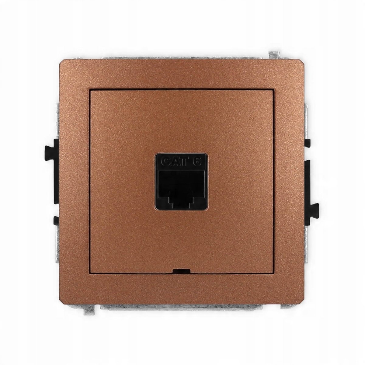 GNIAZDO KOMPUTEROWE 1xRJ45 K.6 KARLIK DECO BRĄZOWY - Karlik | Sklep ...