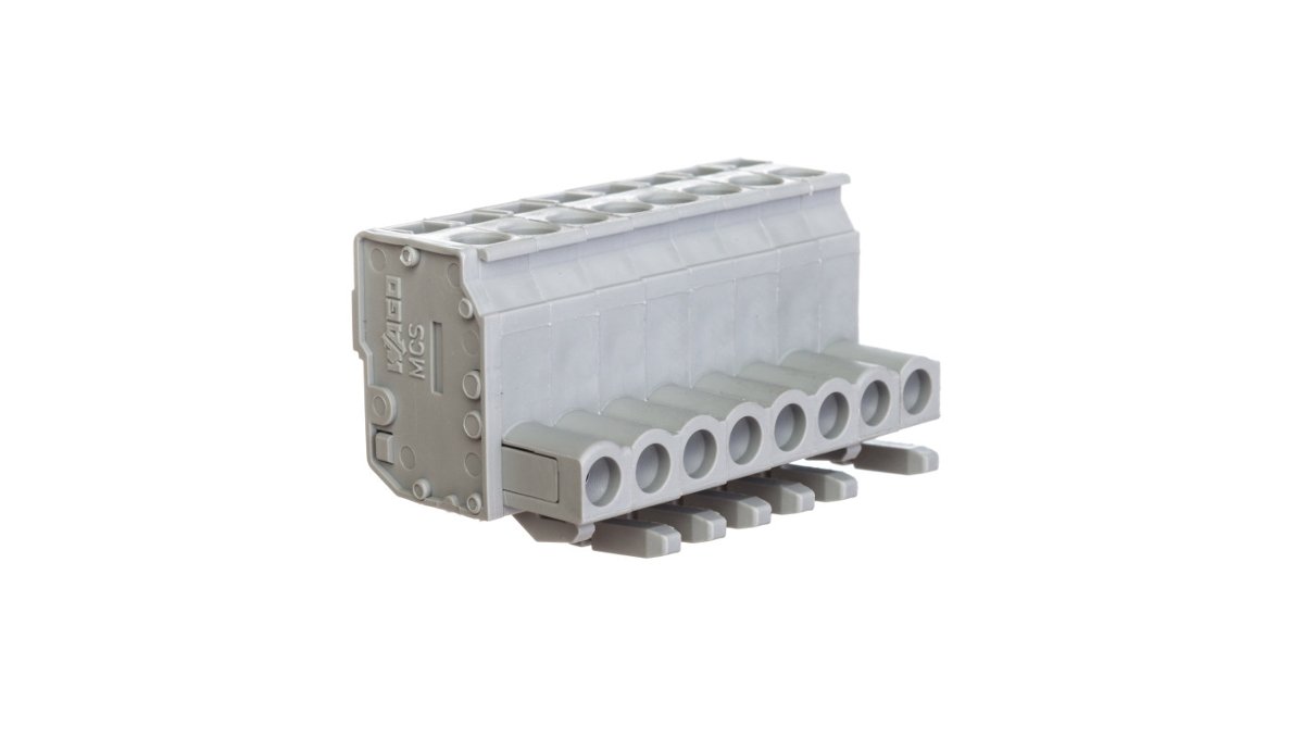 Gniazdo MCS-MIDI Classic kątowe 8-biegunowe szare raster 5mm 232-108/026-000 - Wago | Sklep ...