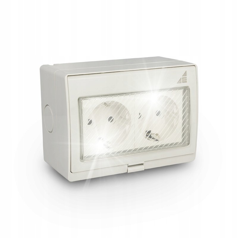 Gniazdo podwójne Schuko 2x2P+Z N/T IP55 AQUA55 - Inna marka | Sklep ...