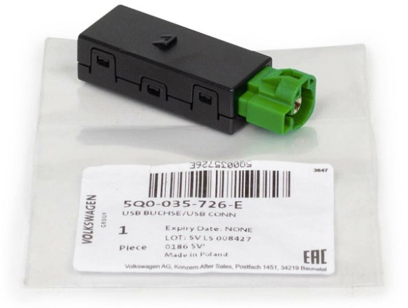 Gniazdo Port Usb Vw Skoda Seat 5Q0035726E Oryginał - Volkswagen ...