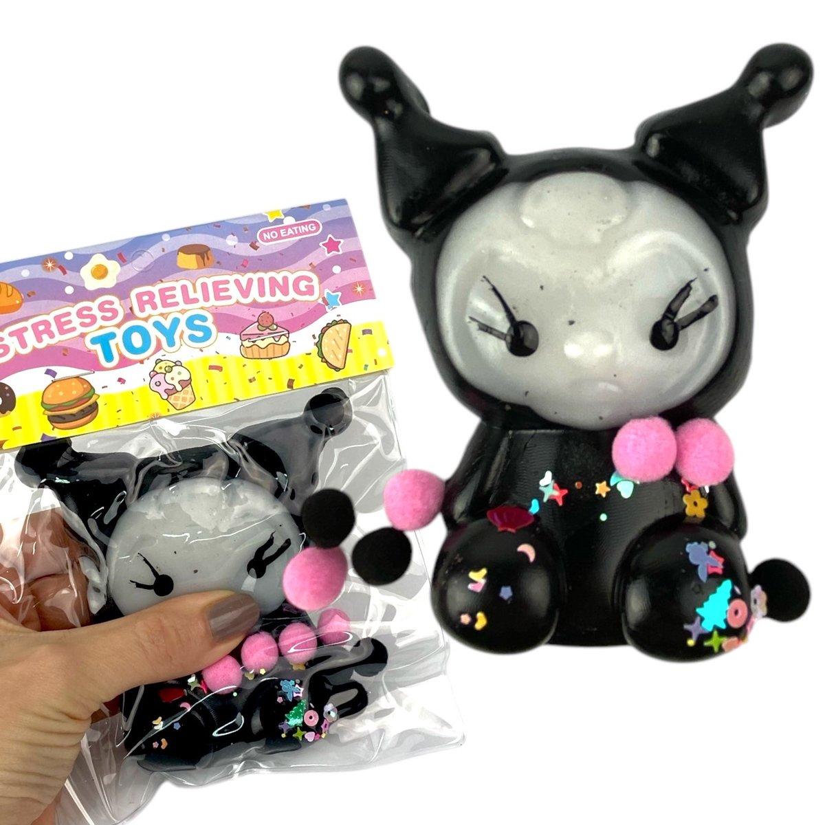 Gniotek Sensoryczny Mochi Kuromi Squizzy 11x10cm - SquishySquishies ...