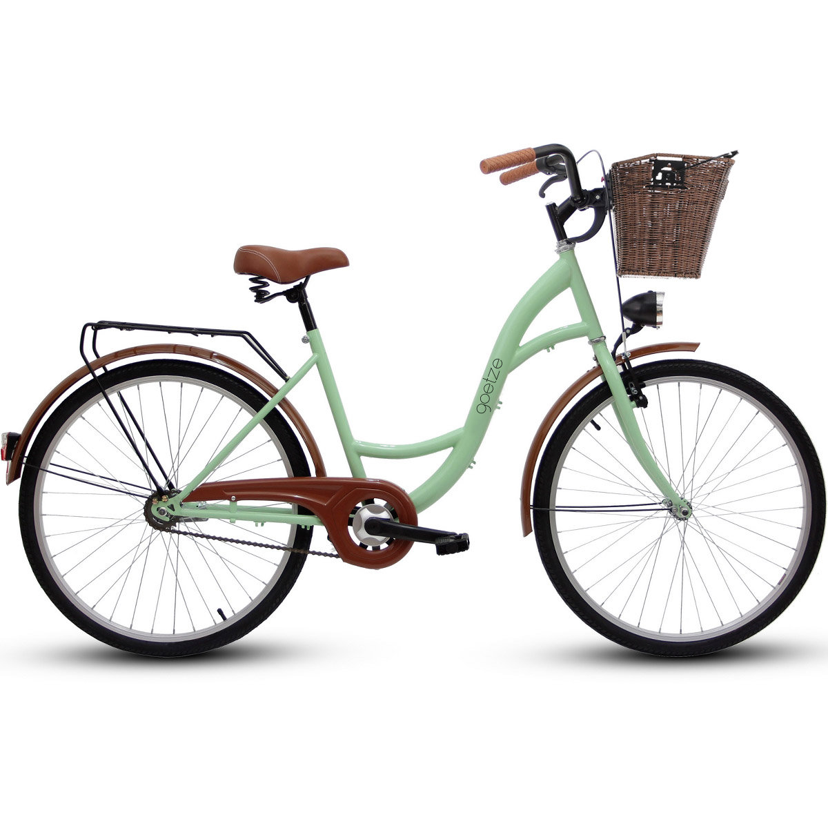 Goetze, Rower Miejski Eco 26" Pistacjowy, Kosz - Goetze | Sport Sklep ...