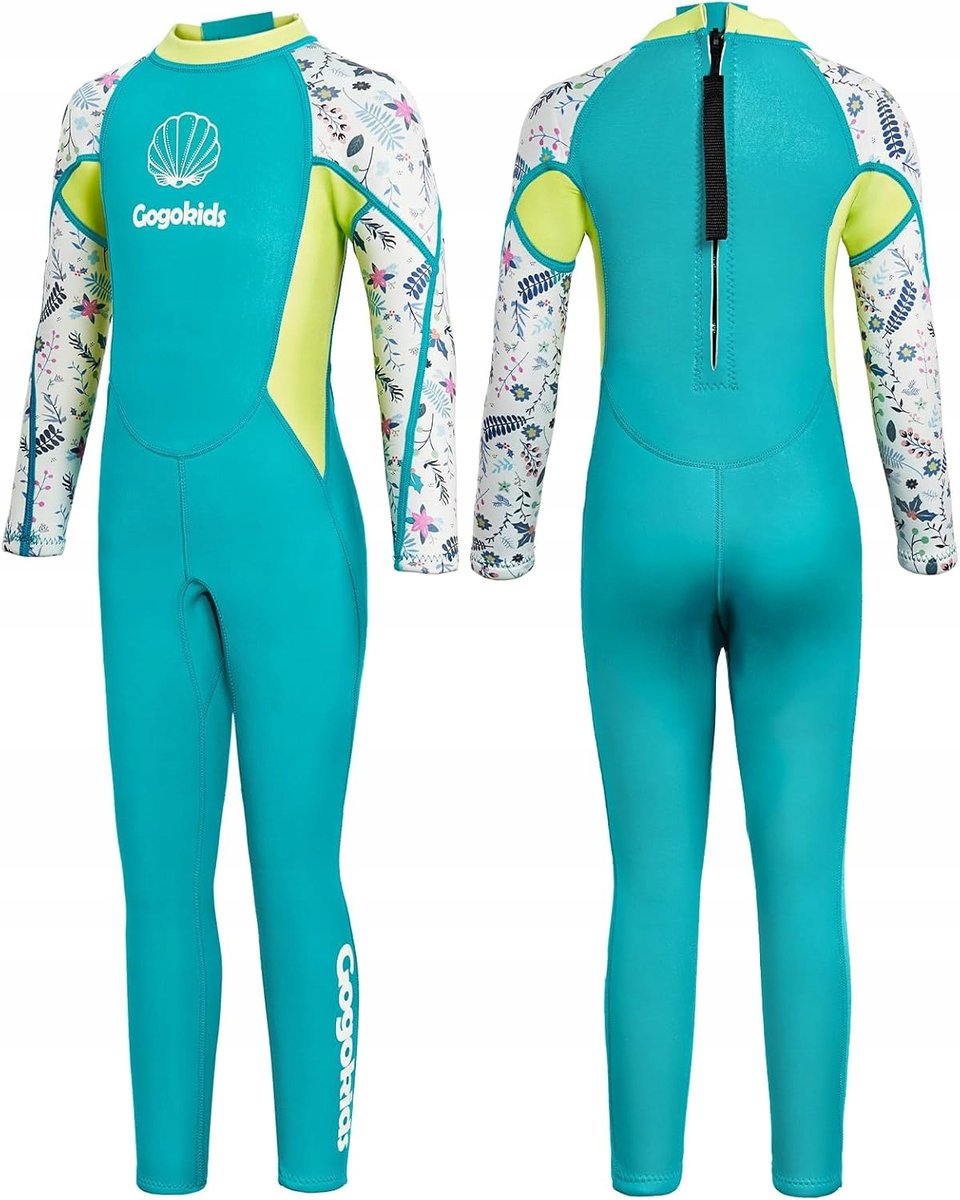 GOGOKIDS Kombinezon Pianka Neoprenowa 2,5mm dla Dzieci Zielony XL ...