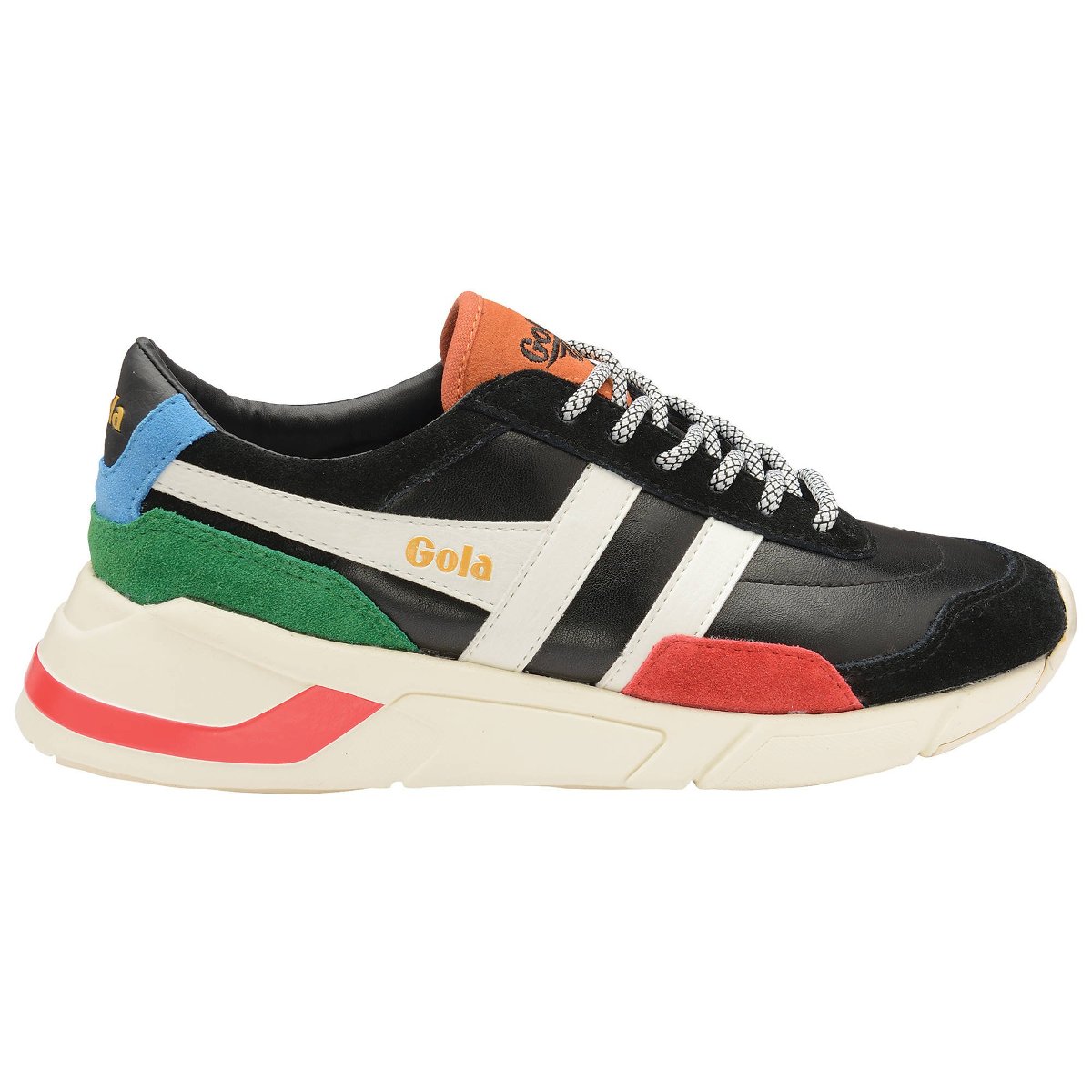Gola Classics Women's Eclipse Trident Trainers Black/Multi CLA596BZ ...