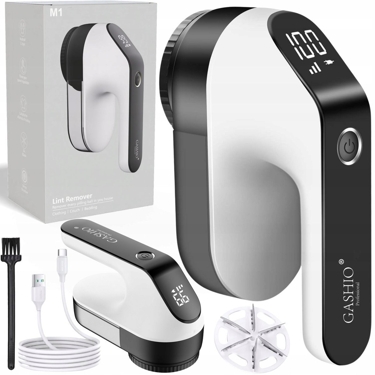 GOLARKA DO UBRAŃ BEZPRZEWODOWA ELEKTRYCZNA DO TKANIN SWETRÓW KOCY ...