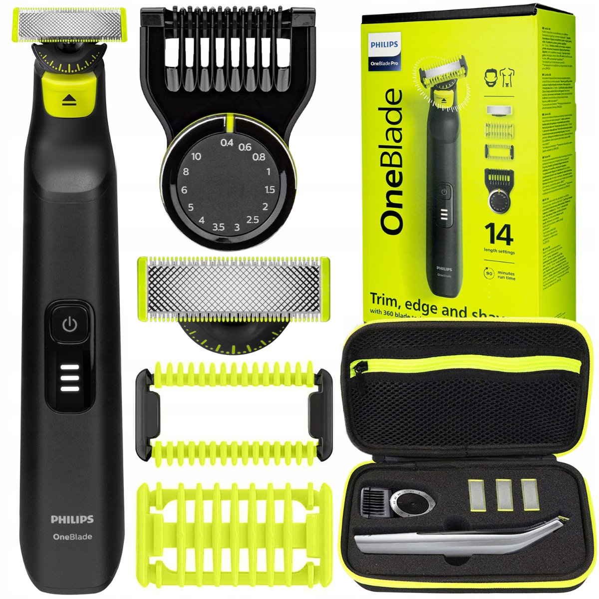 Golarka hybrydowa PHILIPS OneBlade Pro QP6542/15 - twarz ciało etui ...