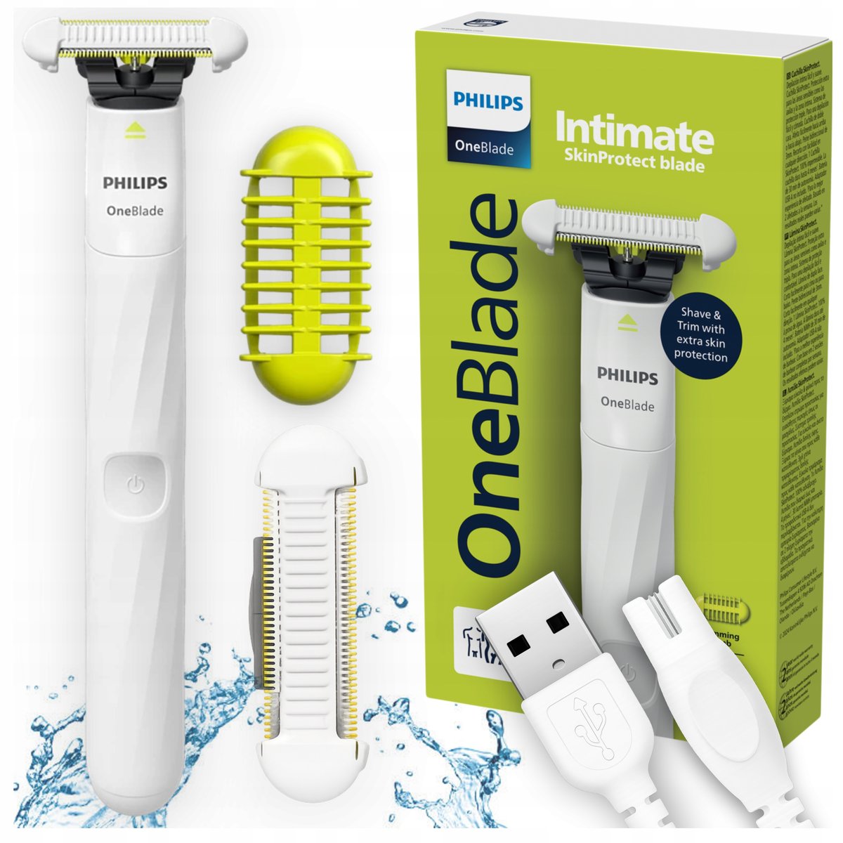 GOLARKA Philips OneBlade Intimate TRYMER DO MIEJSC INTYMNYCH CIAŁA ...