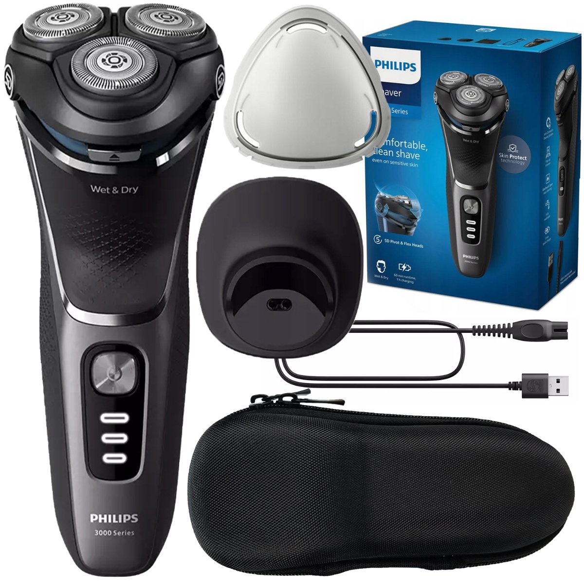 Golarka Philips S3343/13 + Etui na golarki PHILIPS czarne - Philips ...