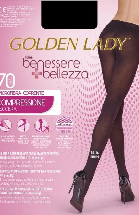 GOLDEN LADY/OMSA RAJSTOPY BENESSERE 70 DEN 2 nero - Golden Lady | Moda Sklep EMPIK.COM