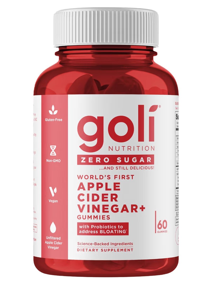 GOLI NUTRITION Apple Cider Vinegar+ Sugar Free Gummies - Ocet jabłkowy ...