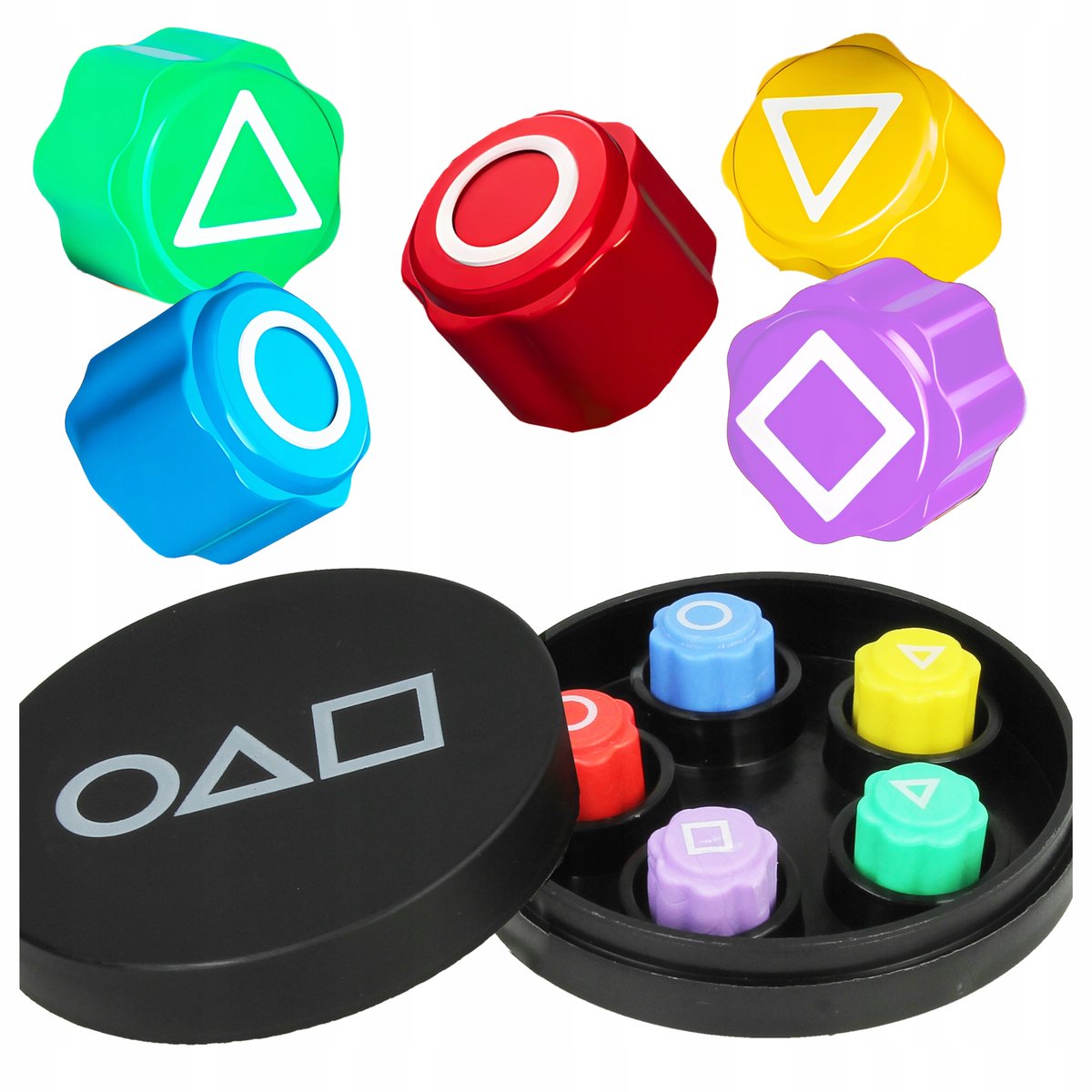 Gonggi Squid Game gra zręcznościowa z czarnym pudełkiem gongi congi 5 ...