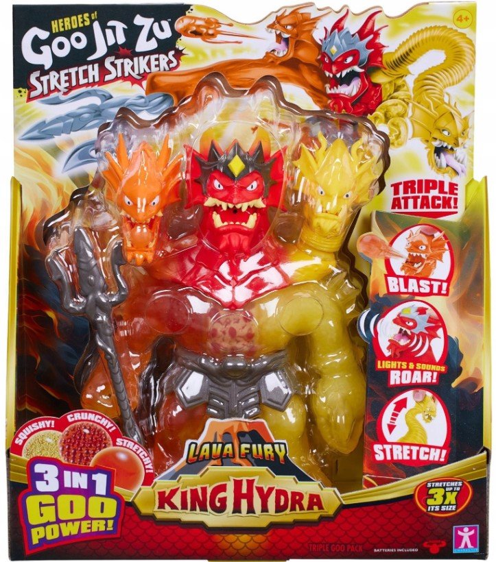 Goo Jit Zu Lava Fury King Hydra - GOO-JIT-ZU | Sklep EMPIK.COM