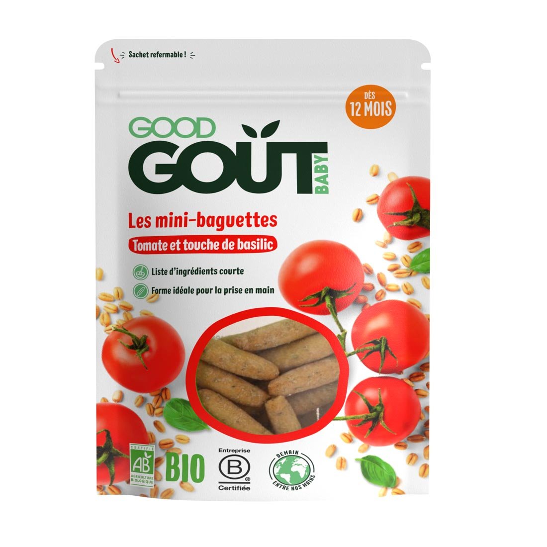 Good Gout Mini Bagietki Z Pomidorami Bio, 70G - Good Gout | Sklep EMPIK.COM