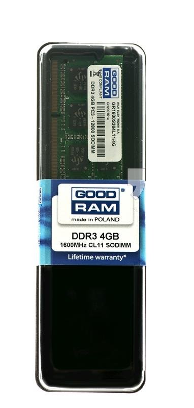 Goodram Sodimm Ddr3 4Gb /1600 256*8 Dual Rank - GoodRam | Sklep EMPIK.COM