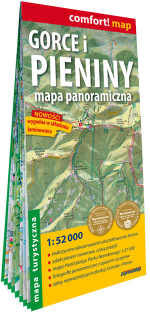 Gorce i Pieniny. Mapa panoramiczna. 1:52 000 - Opracowanie zbiorowe ...