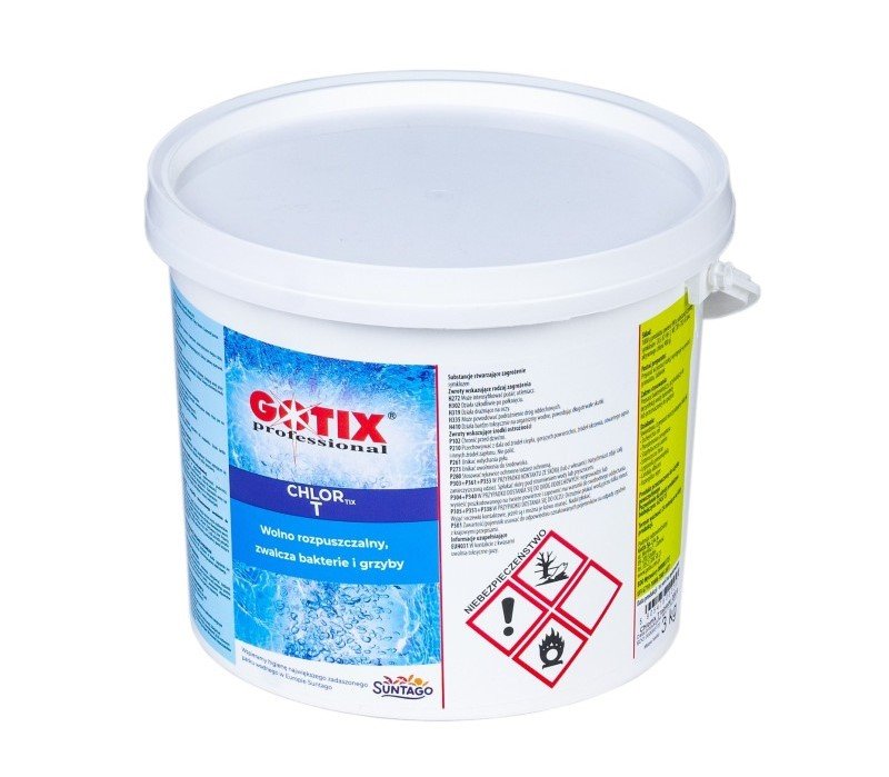 GOTIX CHLOR DO BASENU CHEMIA BASENOWA CHLORTIX T TABLETKI 200G 5 KG ...