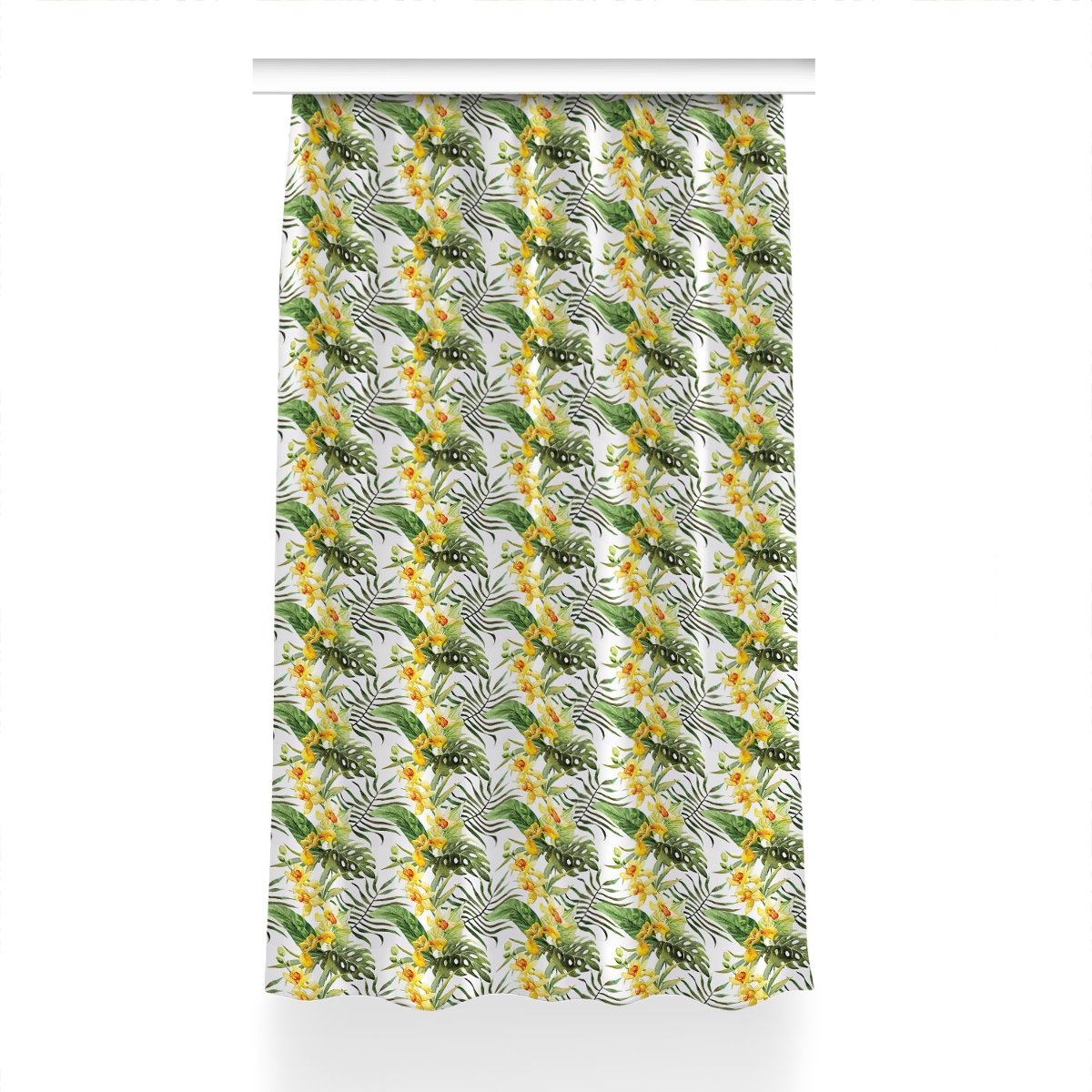 Gotowa zasłona z grafiką Egzotyczny liść 150x230, Fabricsy - Fabricsy ...