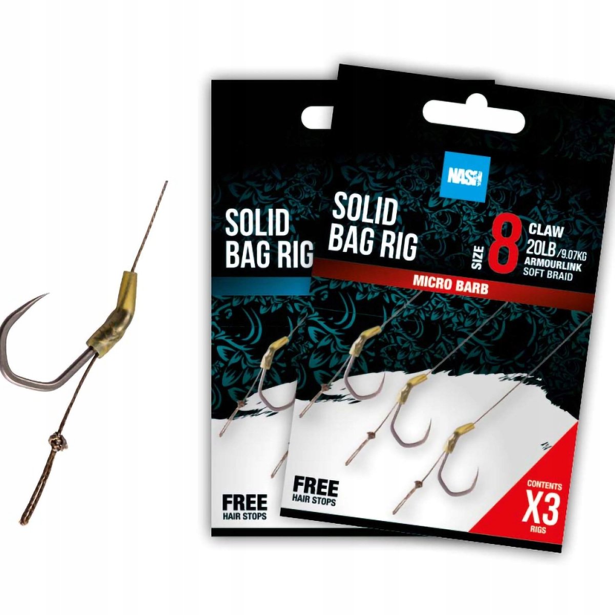 GOTOWY PRZYPON Z ZADZIOREM METHOD FEEDER NASH SOLID BAG RIG BARBED R. 6 - nash tackle | Sport ...