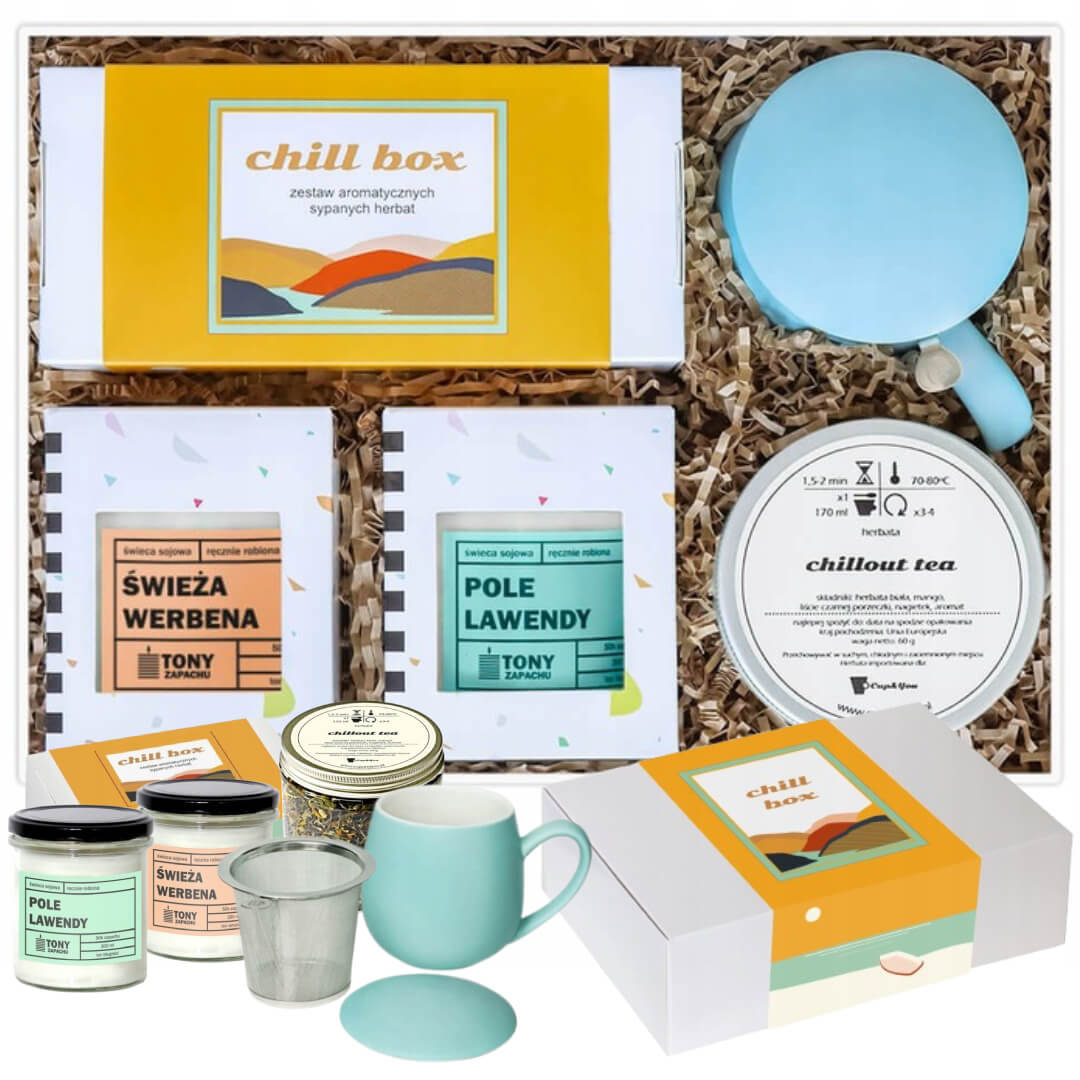Gotowy zestaw prezentowy "Big Chill Box" - zestaw herbat PREMIUM, kubek ...