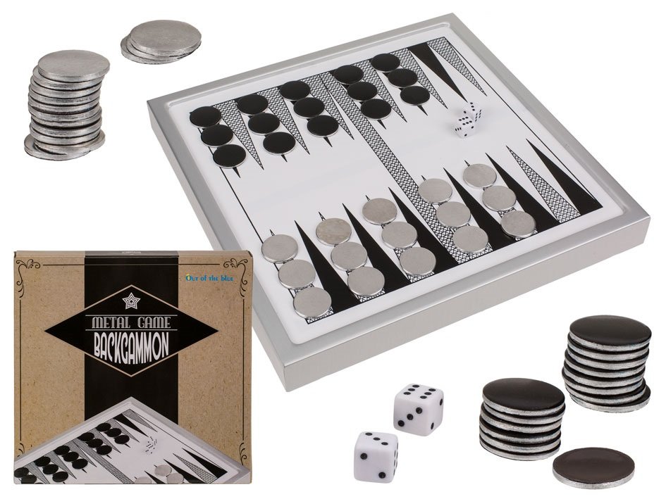 Gra Backgammon - wersja metalowa - Out of The Blue | Sklep EMPIK.COM