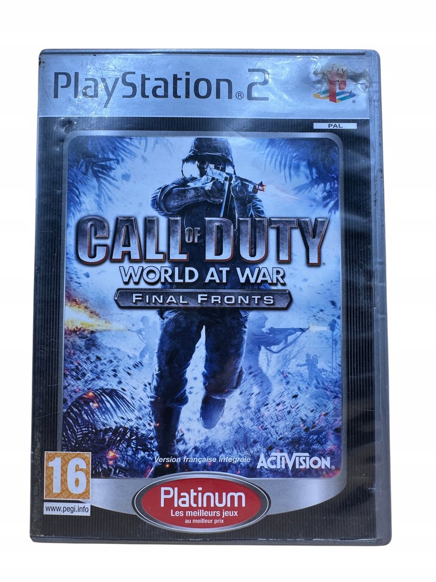 Gra CALL OF DUTY WORLD AT WAR FINAL FRONTS Sony PlayStation 2 PS2 ...