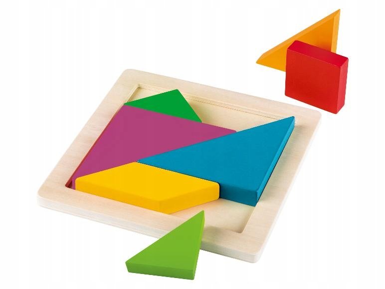 Gra Edukacyjna Z Drewna Tangram PLAYTIVE - Playtive | Sklep EMPIK.COM