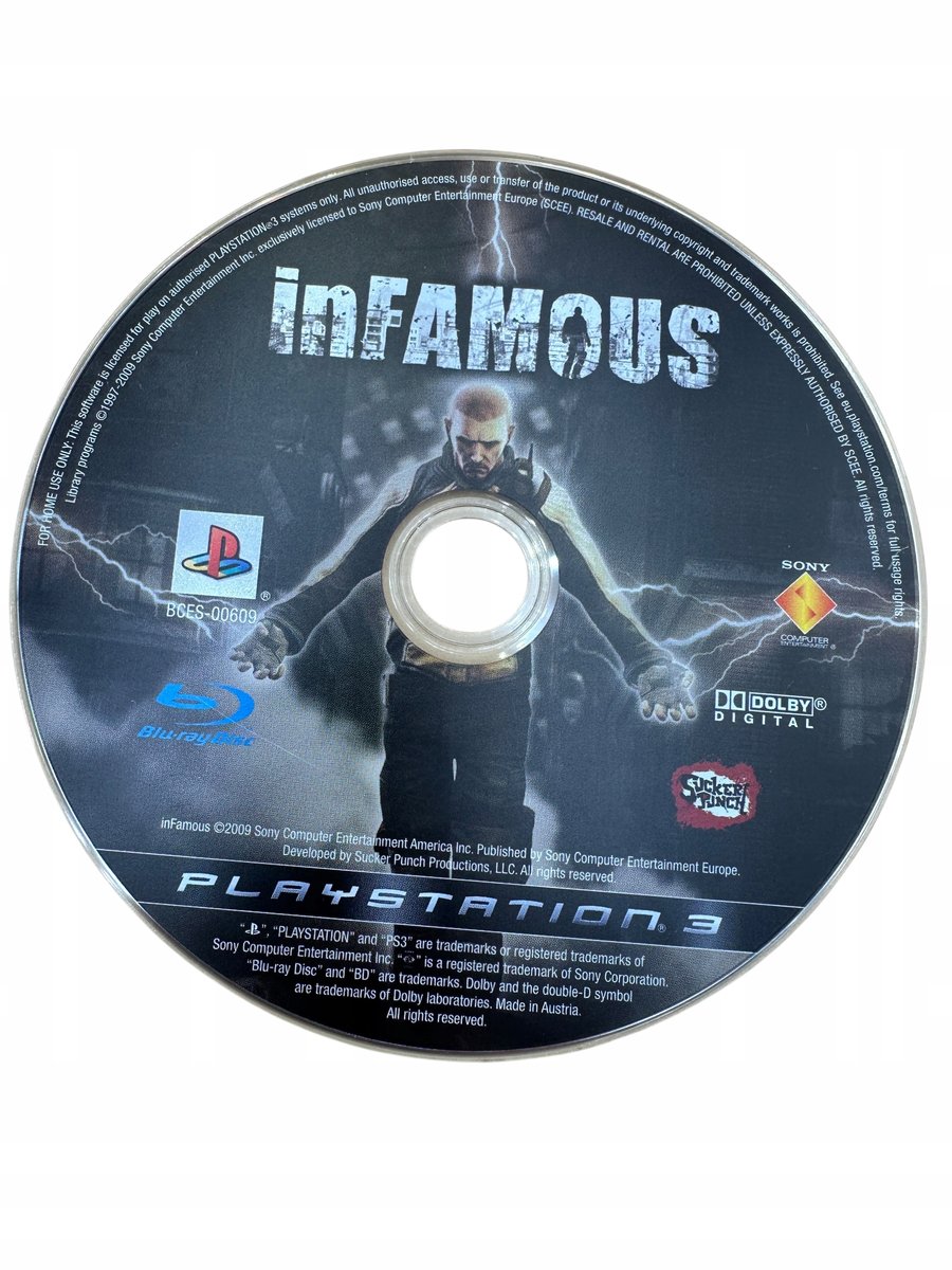 Gra Infamous Sony PlayStation 3 PS3 - Sucker Punch | Gry i programy ...