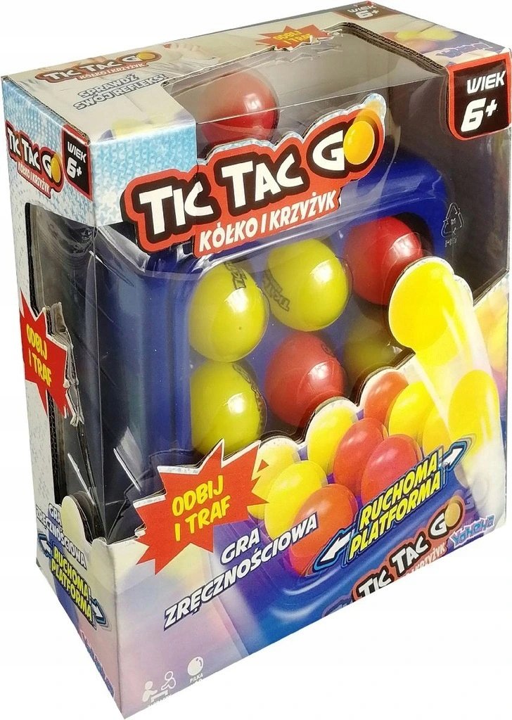 Gra kółko i krzyżyk TIC TAC GO ruchoma platforma - YOHE | Sklep EMPIK.COM