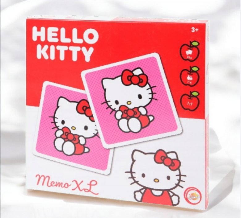 Gra logiczna memo XL HELLO KITTY 24 karty 3+, Toy Universe - Toy ...