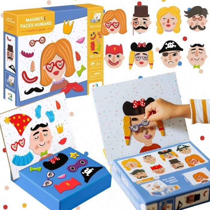 Gra magnetyczna ludzkie twarze - Inna marka | Sklep EMPIK.COM
